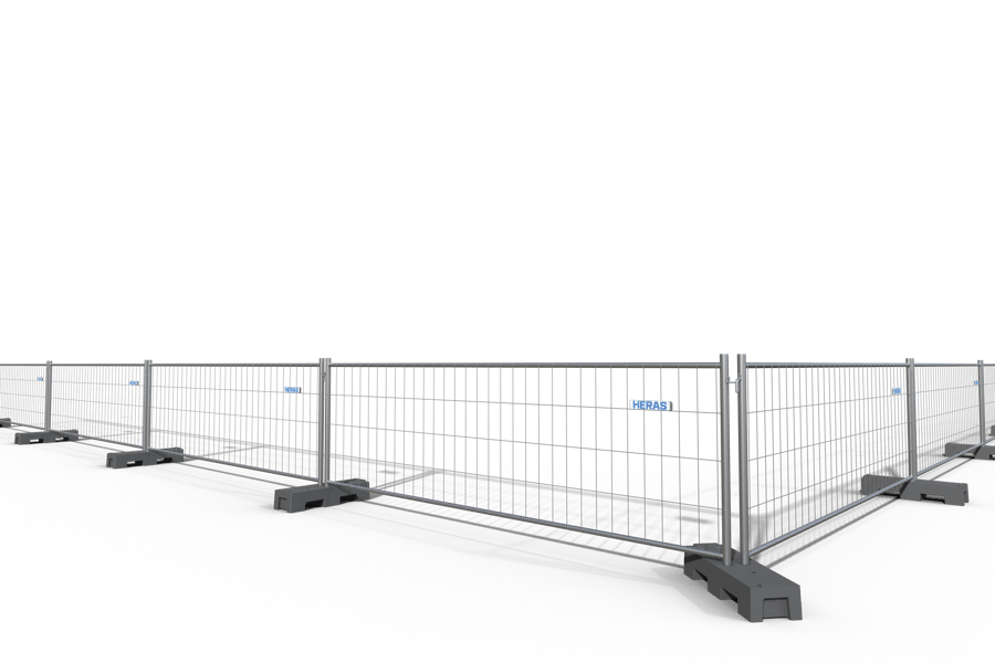 Werfhekken en poorten van Heras Mobile Fencing & Security